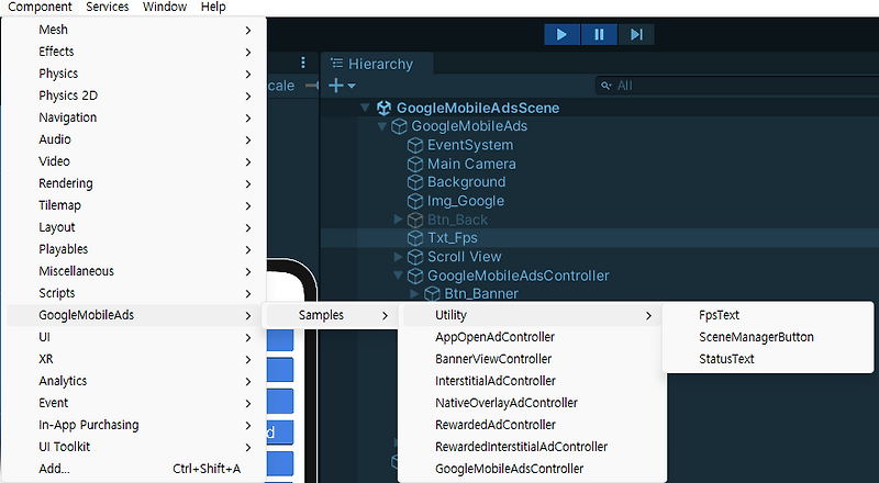 기술수련소 | [AddComponentMenu("...")] 의 기능.