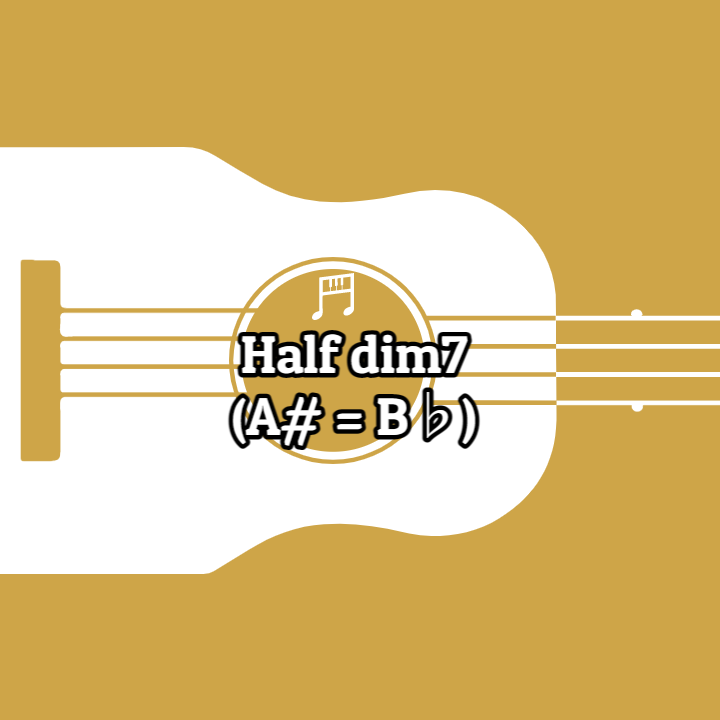 A#m7(♭5) = B♭m7(♭5)를 배워봅시다.
