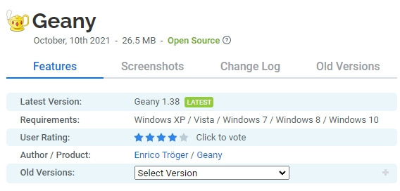 Geany 무료 다운로드