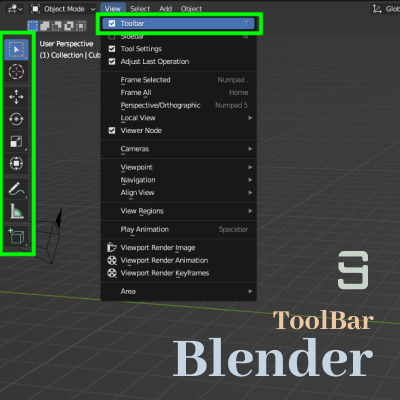 Blender Select Annotation Measure Add Tool | ToolBar01 Blender 기초 :: TA ...