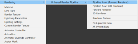 URP Forward Renderer는 어디에?