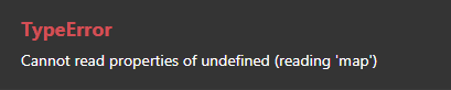 Cannot read properties of undefined (reading 'map') 오류 — 개발새발