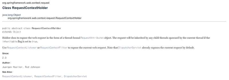 Class RequestContextHolder