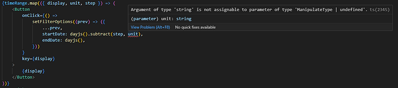 TypeScript - dayjs type 지정