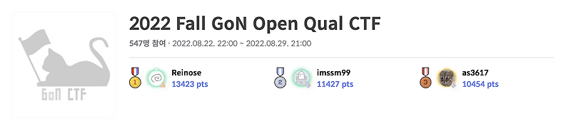 2022 Fall GoN Open Qual CTF writeup