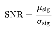 SNR (Signal-to-Noise Ratio) & CNR (Contrast-to-Noise Ratio)