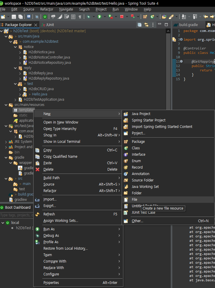 Spring Boot - 웹 페이지에 DB 데이터 조회하기 (컨트롤러, 모델, html)