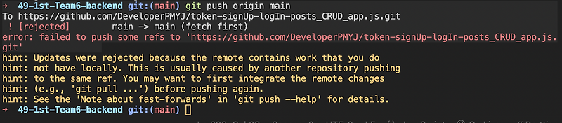 github remote repository 저장소이름 변경으로 인한 오류