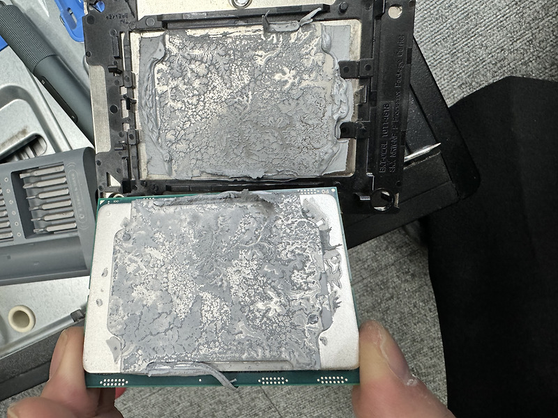 Supermicro X11DPI-N 메인보드 CPU 써멀구리스 재도포 후기 :: Benjamin's Note