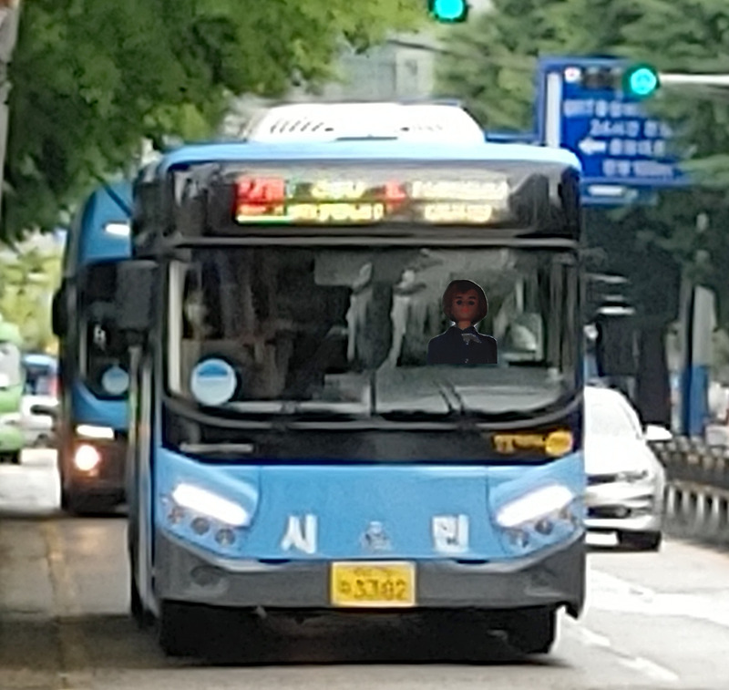 시민여객 24번 3382 2020 에디슨모터스 스마트11HG CNG 신도색