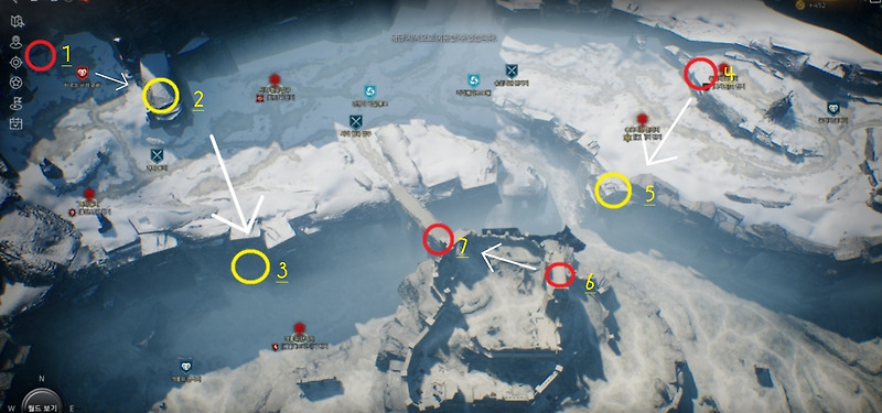 오딘 2마을 보물상자 최단거리 정리본 (무기형상포함)- 인문지기