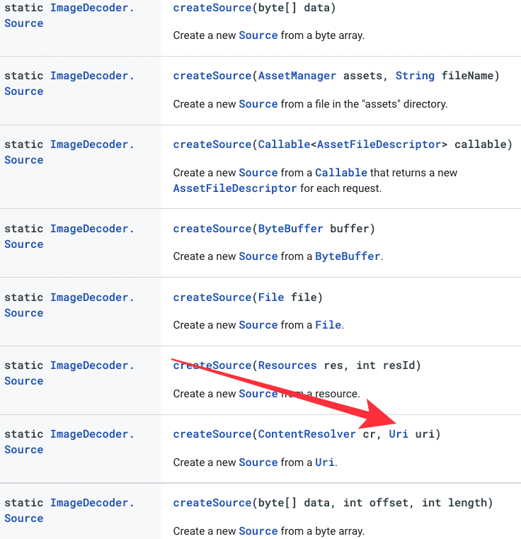 Uri 에서 Bitmap 파일 생성하는 방법 # getBitmap ImageDecoder