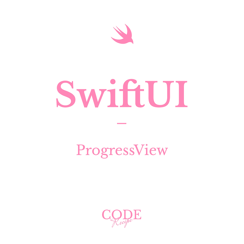 [SwiftUI] ProgressView :: 예콩이의 CODE RECIPE