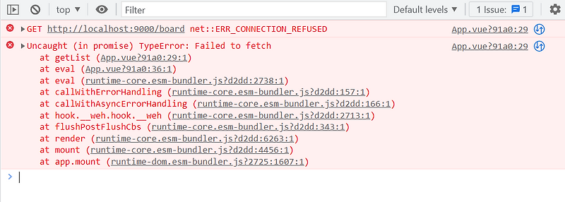 [VueJS-Spring Boot] VueJS와 Spring Boot 연동 (MariaDB 사용) - ERR_CONNECTION_REFUSED 및 CORS 오류 해결