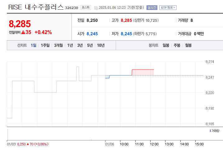 내수주 투자로 안정적인 수익을 RISE 내수주플러스 ETF(326230) :: Dividend