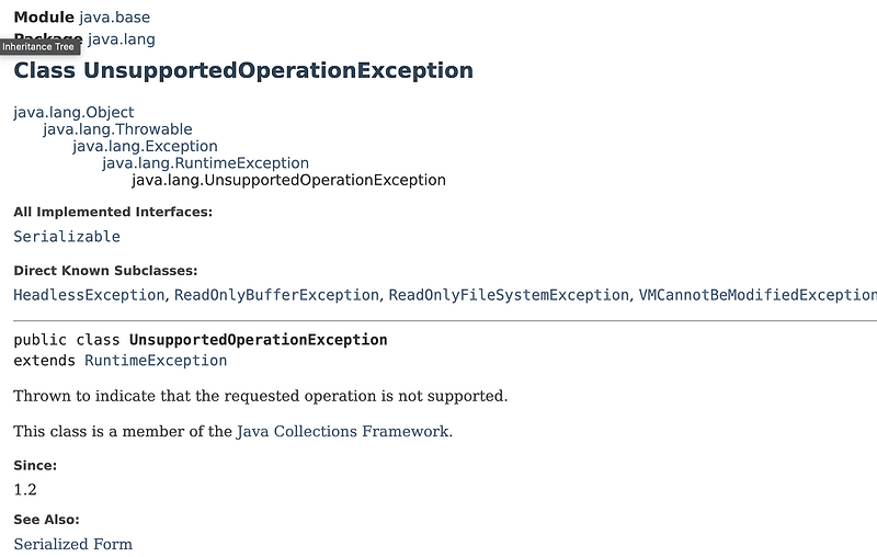 UnsupportedOperationException / List.copyOf / List.of 에 대하여 :: 카코의 컨닝페이퍼