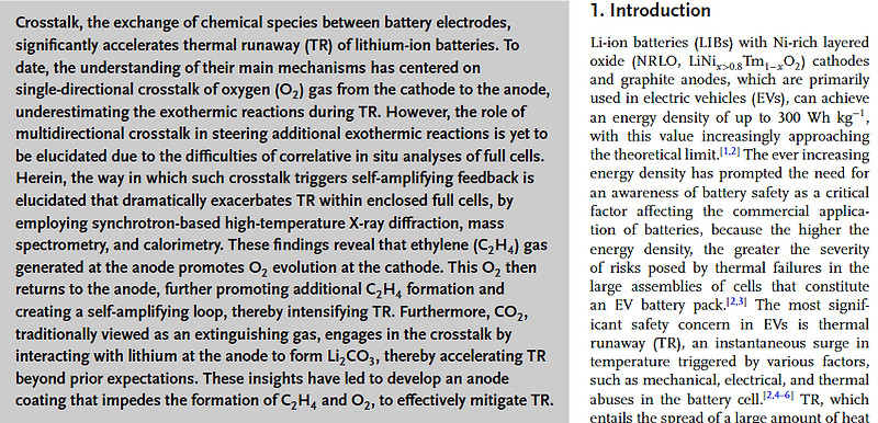 [Adv-2024] Thermal Runaway Mechanism in Ni-Rich Cathode Full Cells of Lithium-Ion Batteries: The ...
