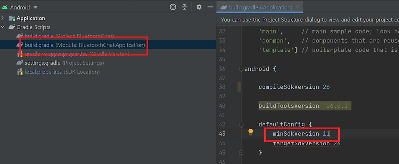 [안드로이드] uses-sdk:minSdkVersion declared in library 에러 해결 방법