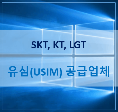 SK텔레콤(SKT), KT, LG유플러스(LGT)의 유심(USIM) 공급업체 — 노을바람