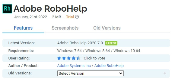 Adobe RoboHelp 무료 다운로드