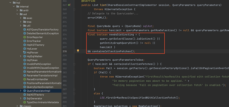 [Hibernate] fetchJoin 시에 중복문제, 페이징을 사용하는 경우엔 미발생?