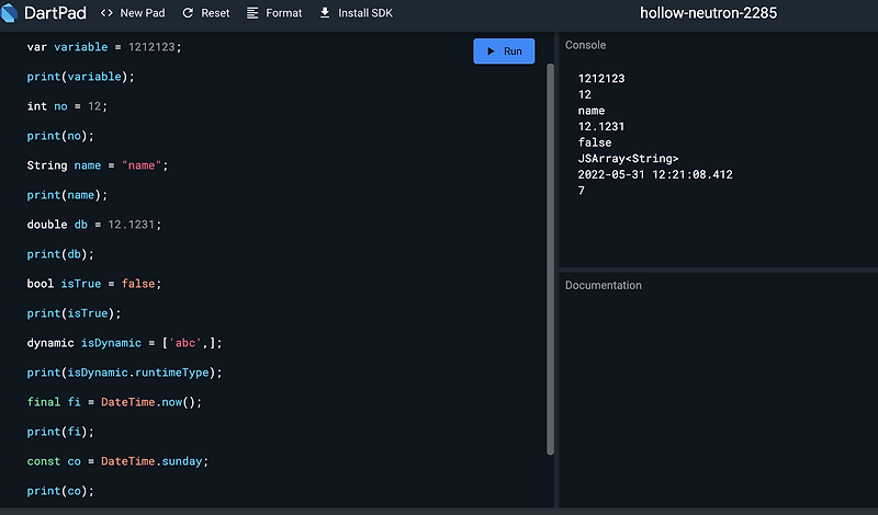 Flutter) Dart문법 기본 - 연산자(Operator)