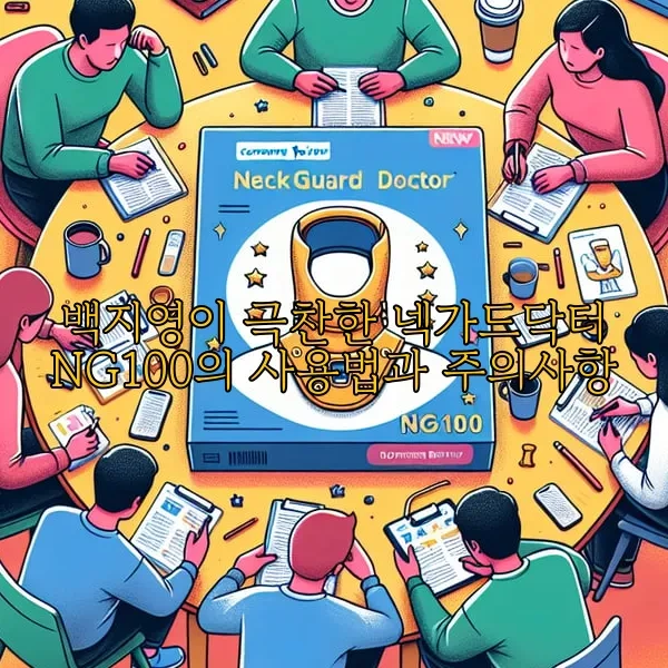 백지영이 극찬한 넥가드닥터 NG100의 사용법과 주의사항