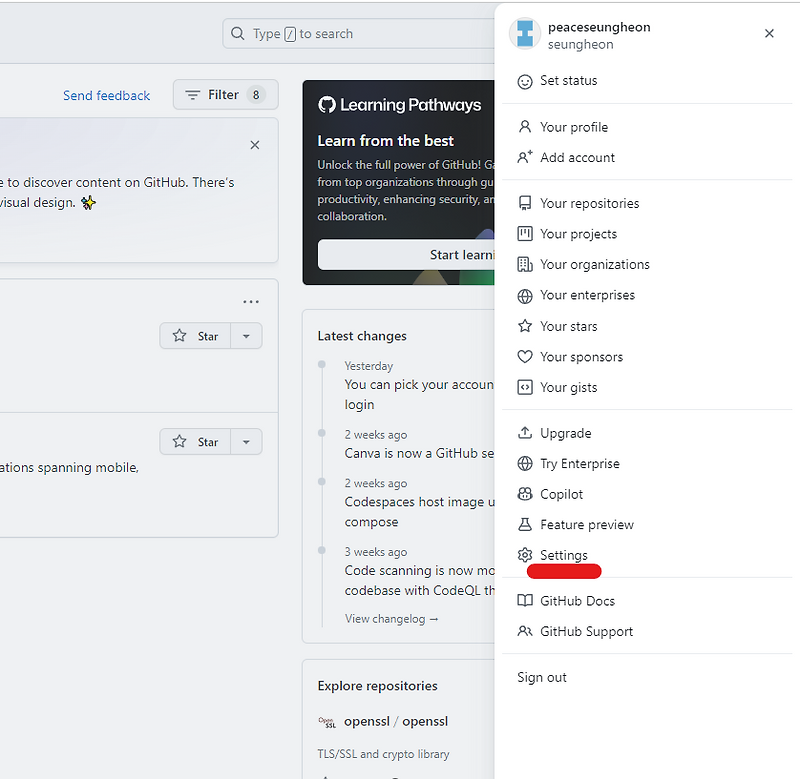 Jenkins와 github 연동(github token 이용)