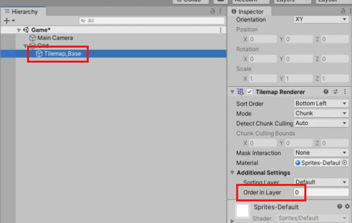 Part 7-2-3. Unity 2D : TileMap Layer