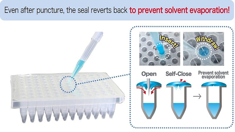 RAPID Slit Seal, 96 well plate seal/Instant Self-Closing Seal