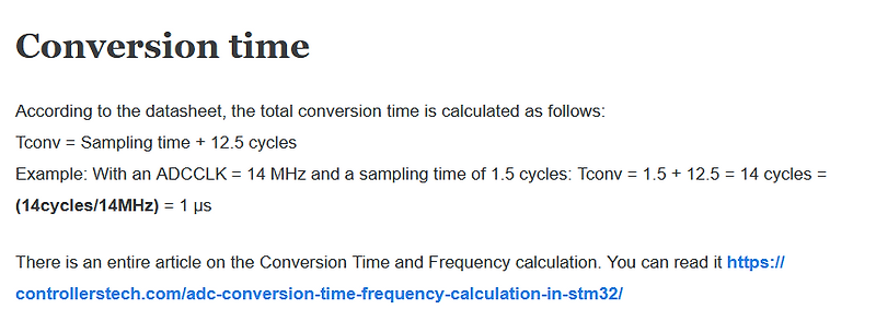 linux(ubuntu) windows , IoT , C#, java tip :: ADC conversion time calculation