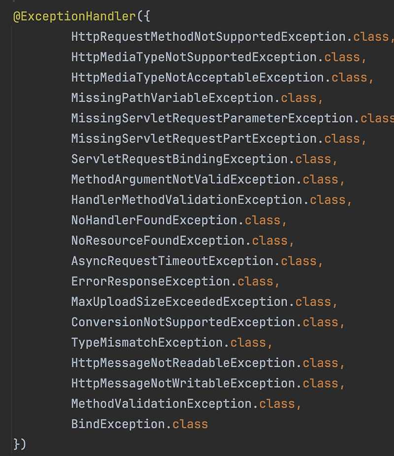 @ControllAdvice 예외처리시 create bean 에러