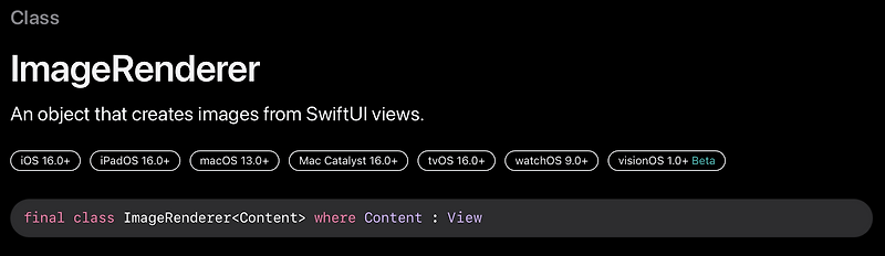 Image Renderer — iOS - Apple Document