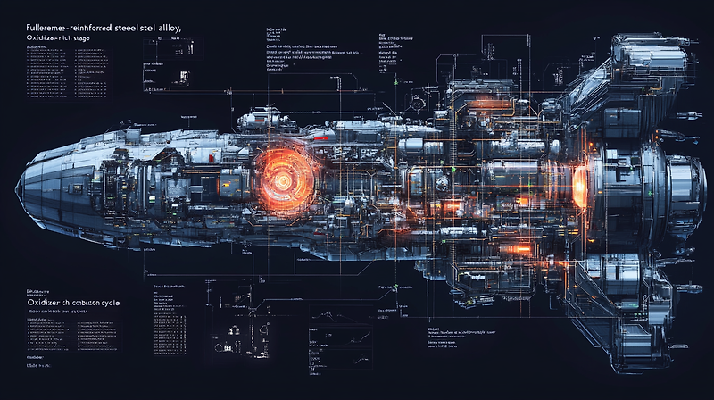 🛸 Hyper-Realistic Technical Blueprint of a Next-Generation Starship