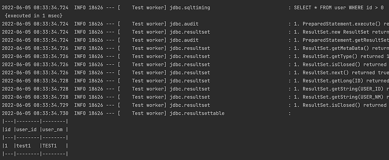 SpringBoot Log4jdbc 를 사용한 Mybatis 쿼리 로그 출력