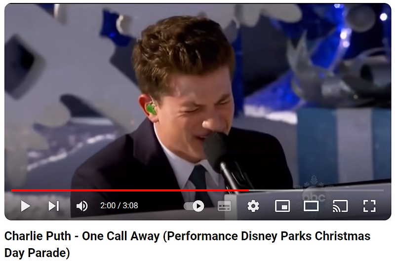 찰리 푸스(Charlie Puth) 인기곡 One Call Away 듣기 가사 해석