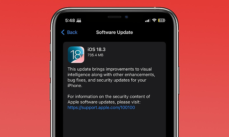 아이폰11용 iOS18.3 출시]