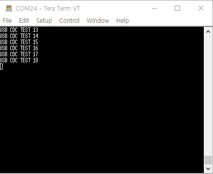 STM32 ] USB CDC (Virtual Port Com) 사용하기