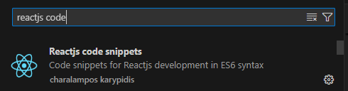 [React] VScode Extension - Reactjs code snippets