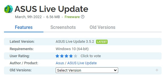 ASUS Live Update 무료 다운로드