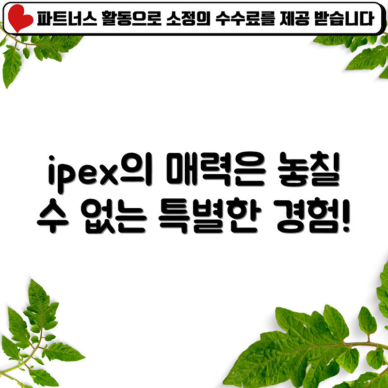 ipex, 무엇이 이렇게 특별할까요?