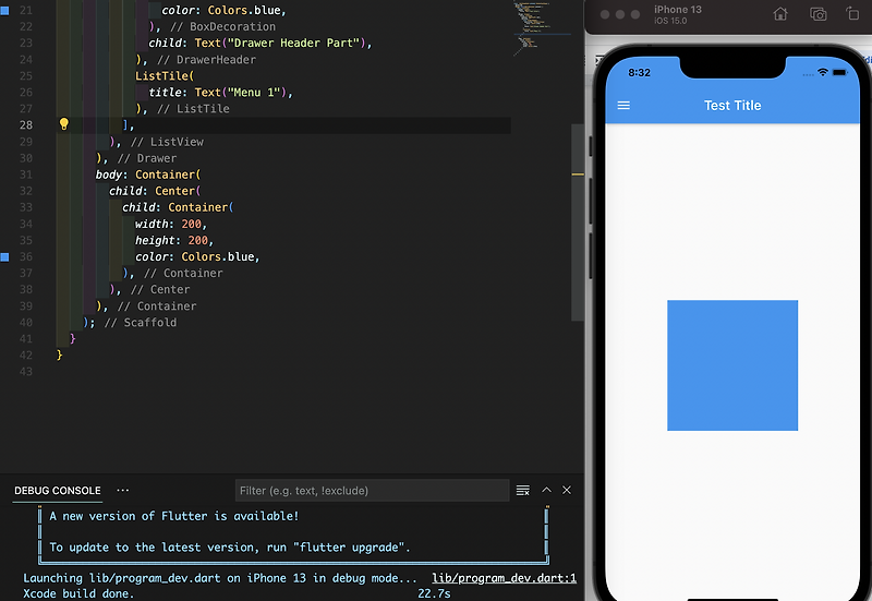 [012] 플러터 (Flutter) 배우기 - Center (중앙 정렬)