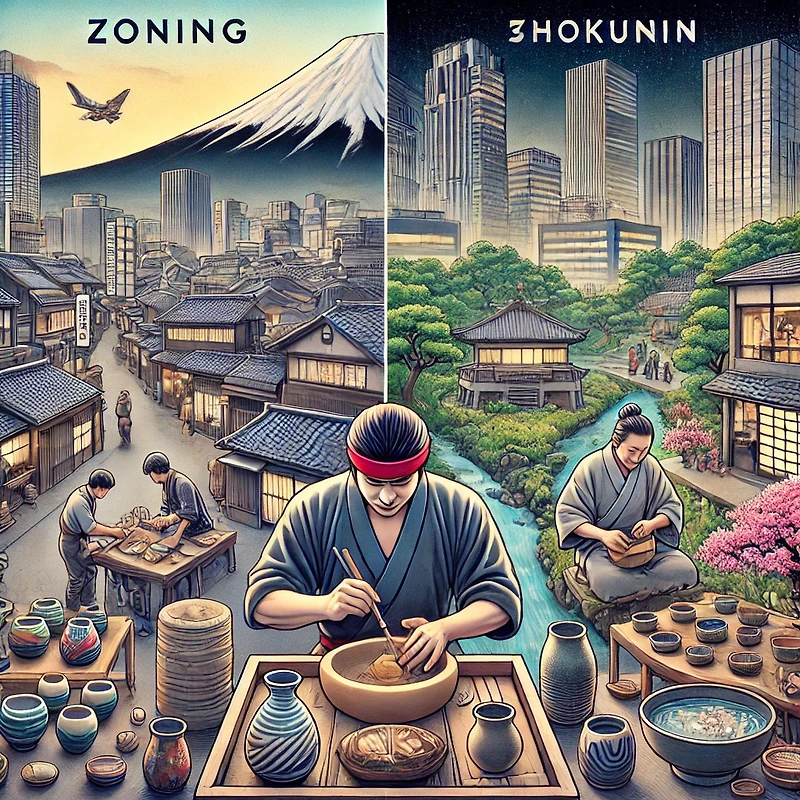 조닝 (Zone-ing)과 쇼쿠닝 (Shokunin)