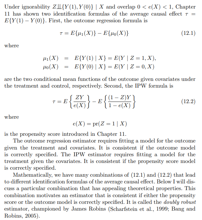 Doubly Robust (Augmented Inverse Propensity Score Weighting) Estimator ...