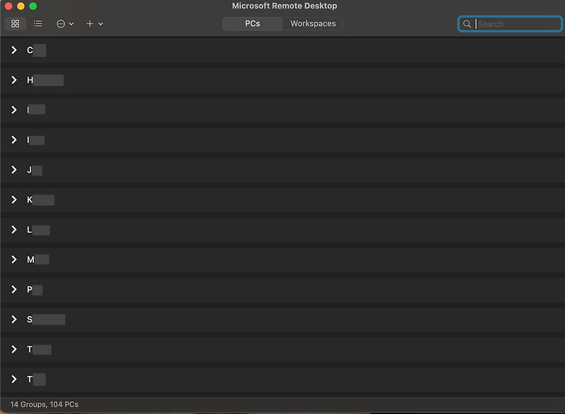 Mac Microsoft Remote Desktop 그룹 생성하여 관리하기 :: Benjamin's Note