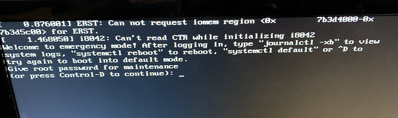 [Linux] CentOS 부팅 실패 사례
