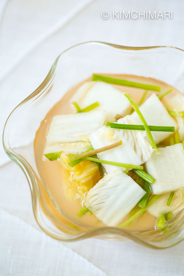 Nabak Kimchi (Simple Water Kimchi with 6 Ingredients) – VG, GF