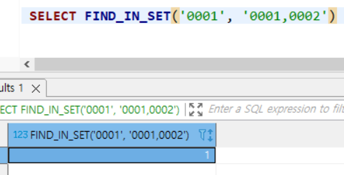 FIND_IN_SET() 간단 사용법