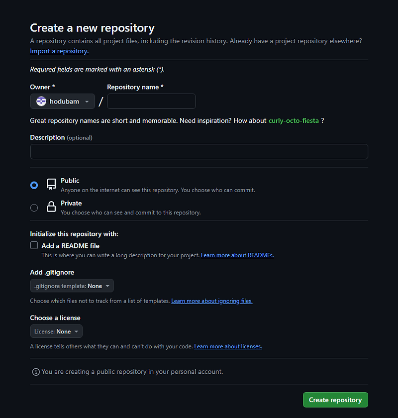 [Github] How to push to Github? 깃허브에 프로젝트 최초 커밋 방법