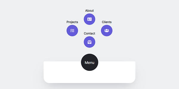Pure CSS Animated Tab Menu